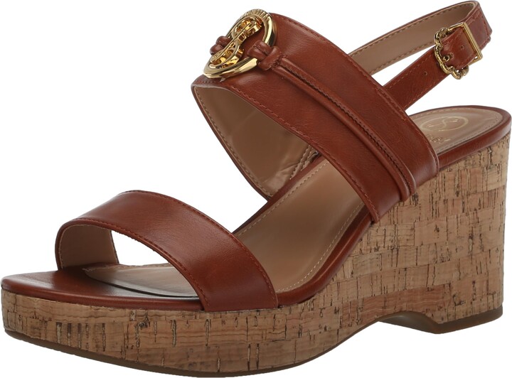 Sam & Libby Chandler Wedge Sandal Bourbon 7 Medium - ShopStyle