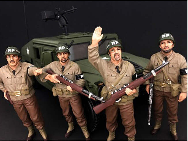 WWII Military Police 4 Piece Figure Set For 1:18 Scale Models by ...