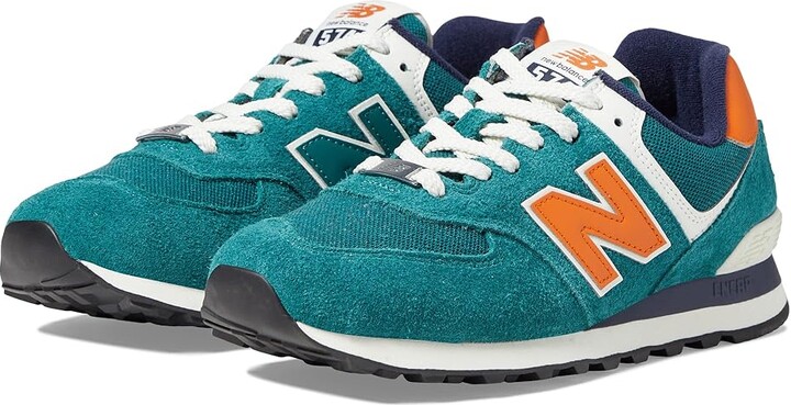 New Balance Classics U574v2 (Brown/Light Green) Shoes - ShopStyle