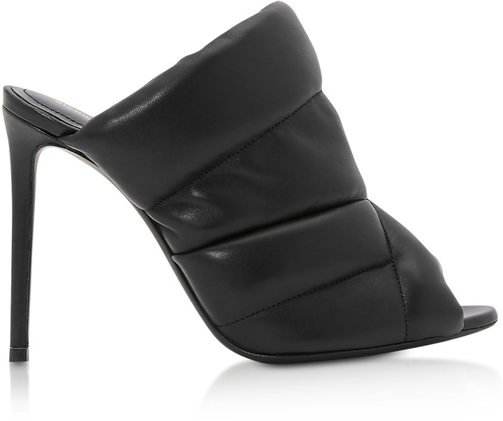Nicholas Kirkwood Black Nappa Leather 105mm Puffer Mules - ShopStyle