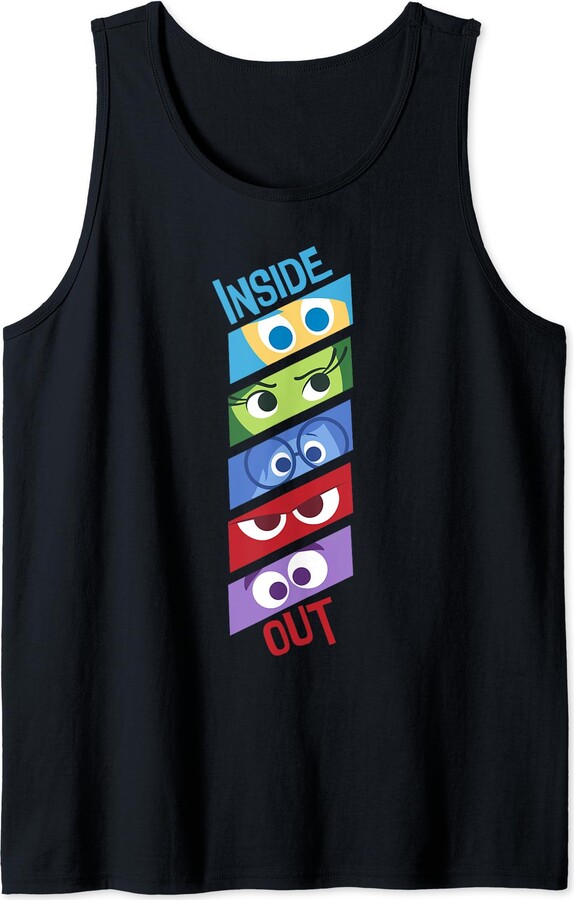 Disney Pixar Inside Out Riley's Emotions Vertical Eye Panel Tank Top ...