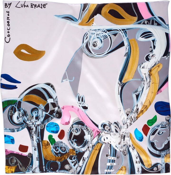 Coocoomos - Coocoomos By Luka Brase Limited Edition Silk Scarf 60x60 Cm ...