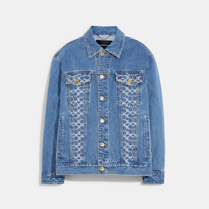 Coach Outlet Oversized Signature Denim Jacket - ShopStyle