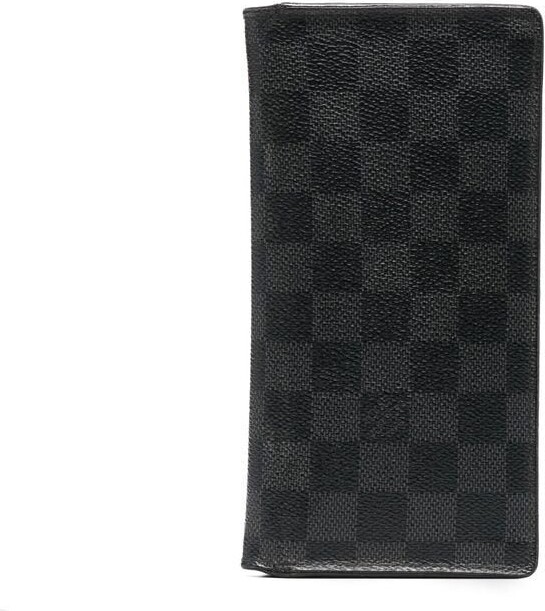 Louis Vuitton pre-owned Damier Graphite Brazza bifold wallet - ShopStyle