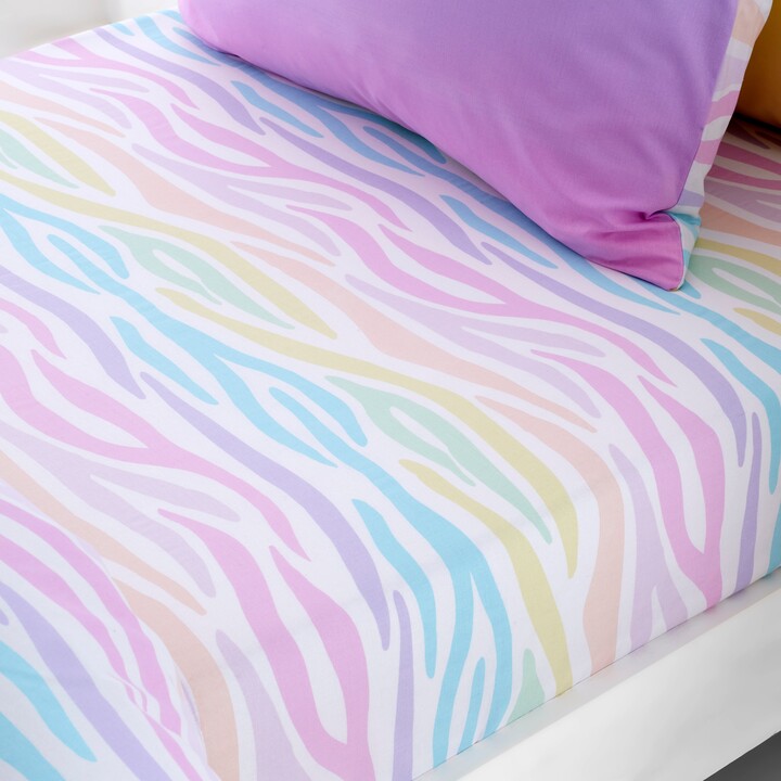 Dunelm Set of 2 Rainbow Ombre Fitted Sheet - ShopStyle