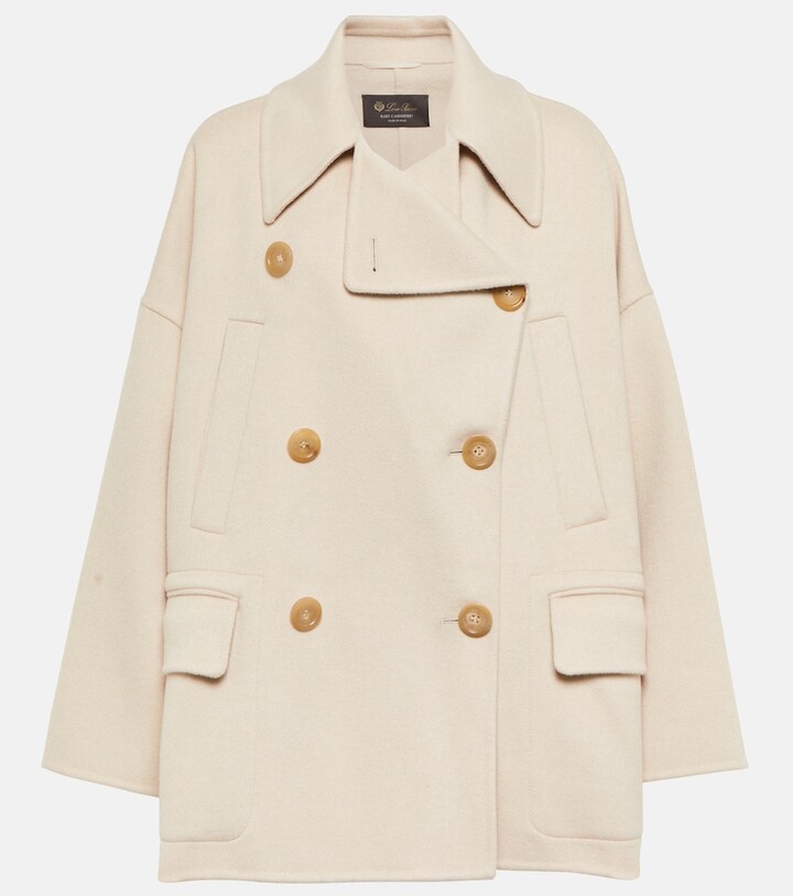 Loro Piana Roman cashmere pea coat - ShopStyle