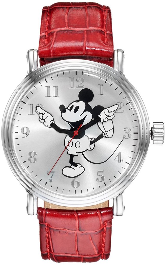 Disney Disney's Mickey Mouse Men's Leather Watch - ShopStyle