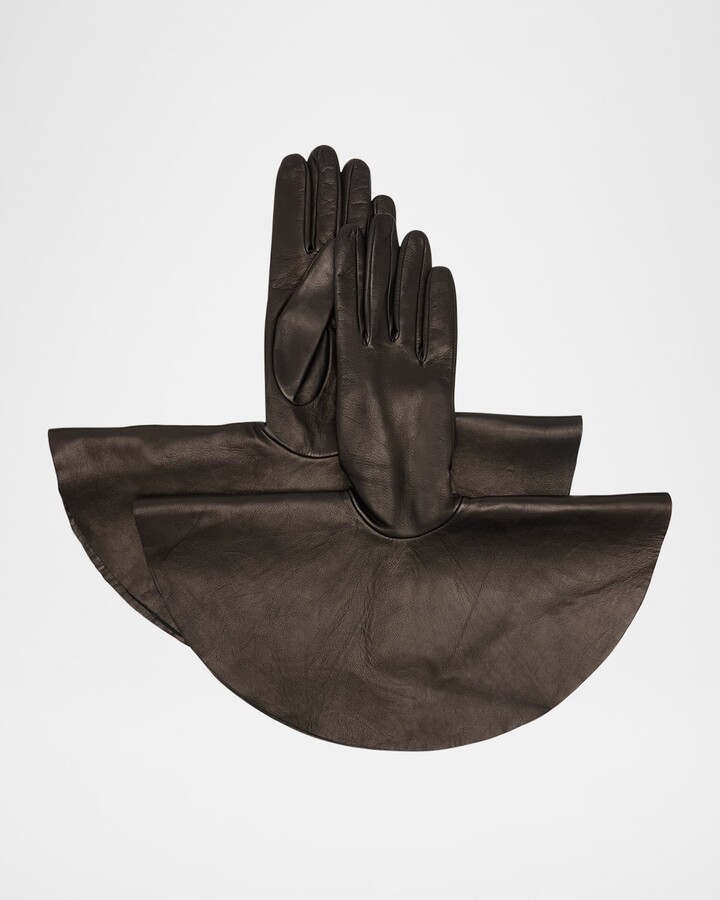 Paula Rowan Danielle 5 Flared Leather Gloves - ShopStyle
