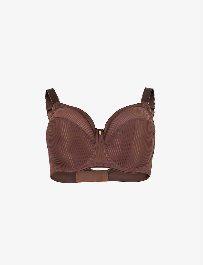 Fantasie Fusion striped underwired stretch-jersey bra - ShopStyle