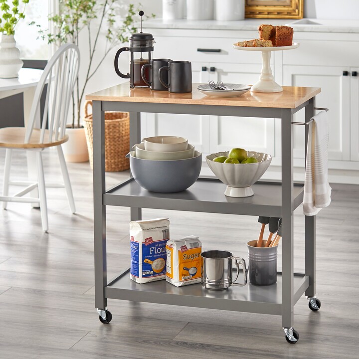 Simple Living Janelle Rolling Kitchen Cart - ShopStyle