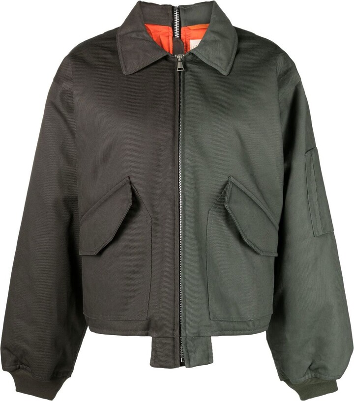 (di)vision Green Two-Tone Bomber Jacket - ShopStyle