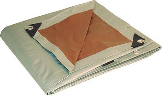 Foremost Dry Top 8 ft. W X 10 ft. L Heavy Duty Polyethylene Reversible ...