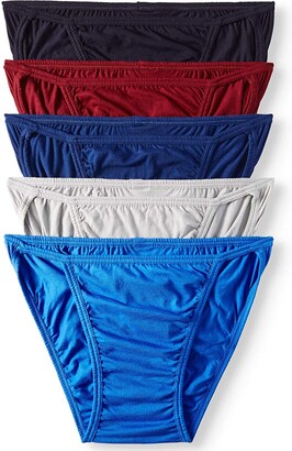 Jockey Life Men's 5-Pack 24/7 Comfort String Bikinis - Assorted Solids ...