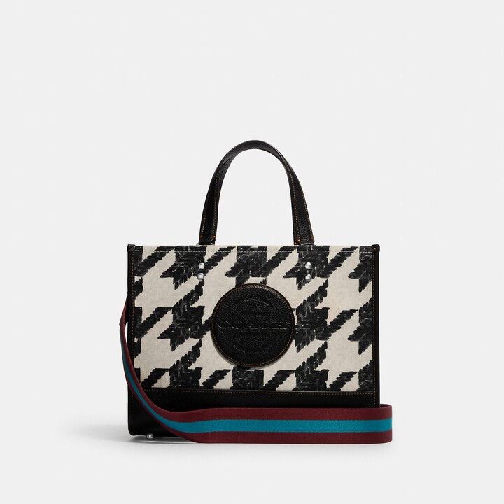 Coach Outlet Dempsey Carryall With Houndstooth Print And Patch ...