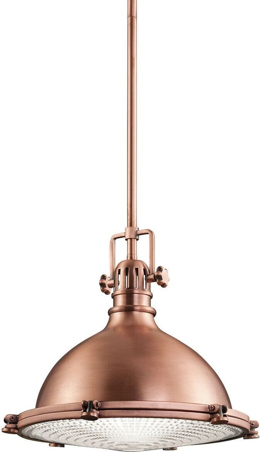Loops 1 Bulb Ceiling Pendant Light Fitting Antique Copper LED E27 150W ...