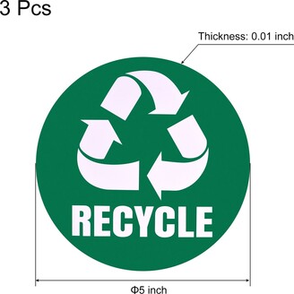 Unique Bargains Recycle Sticker Bin Labels Large Recycling Vinyl for ...