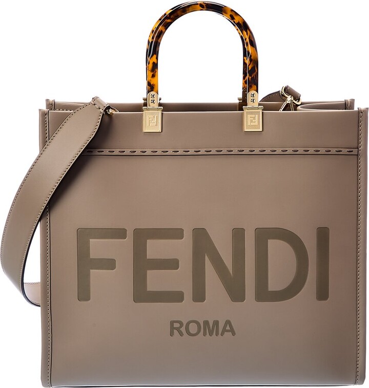 Fendi Sunshine Medium Leather Tote - ShopStyle Shoulder Bags