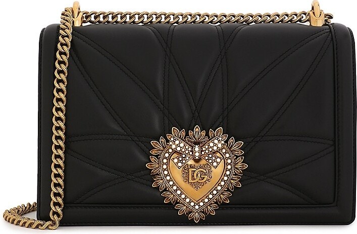 Dolce & Gabbana Women's Large Devotion Quilted Leather Shoulder Bag ...