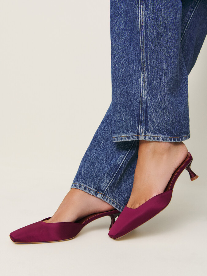 Reformation Daniela Kitten Mule - ShopStyle