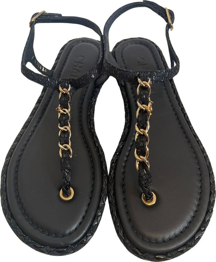 Chanel Leather sandal - ShopStyle