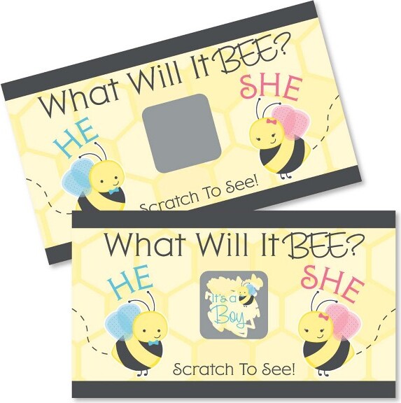 Big Dot of Happiness Boy Bee Gender Reveal - What Will It Bee Gender ...
