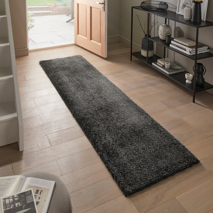 Dunelm Indulgence Shaggy Runner Indulgence Graphite - ShopStyle Hallway ...