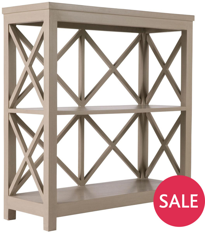 OKA Saltire Two Bookcase Lichen Grey - ShopStyle Living Room