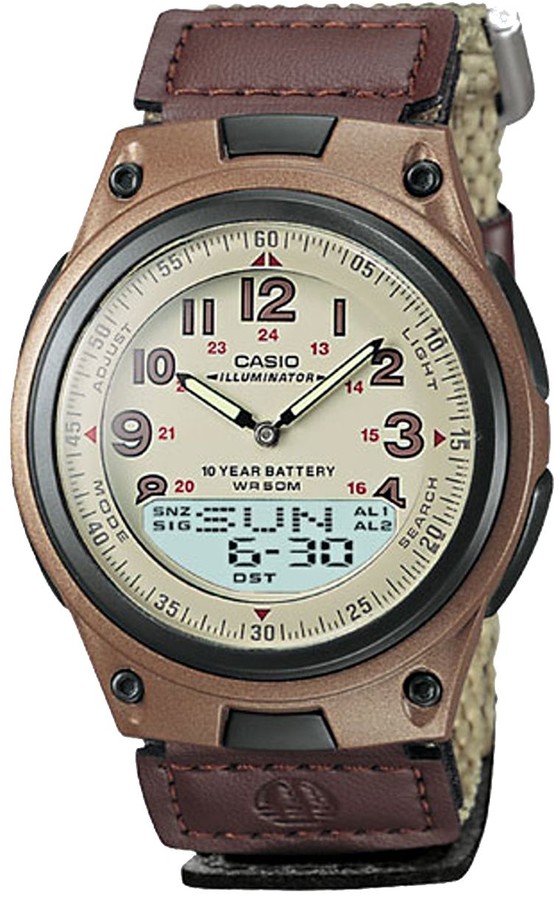 Casio Men's Illuminator World Time Analog & Digital Databank ...