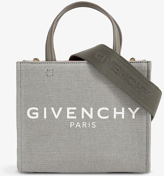 Givenchy Grey Stone Grey G Mini Canvas Tote bag - ShopStyle