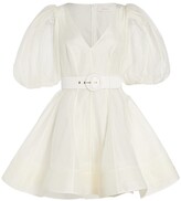 Zimmermann Belted Dancer Puff-Sleeve Minidress - ShopStyle
