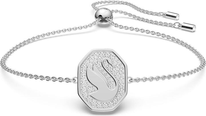Swarovski Signum bracelet, Swan, White, Rhodium plated - ShopStyle