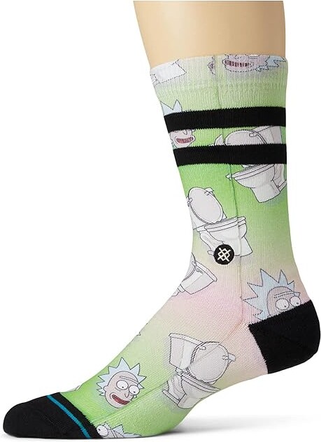 Stance Rick and Morty the Seat (Multi) Crew Cut Socks Shoes - ShopStyle