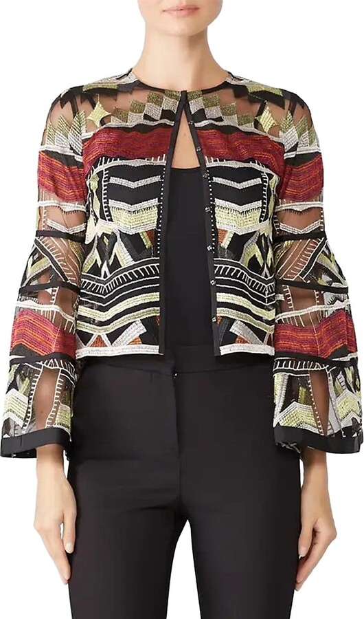 Alexis Embroidered Organza Jacket - ShopStyle
