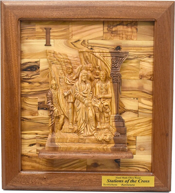 Etsy 14 Stations Of The Cross For Catholic Church, Fourteen Carved Wall ...
