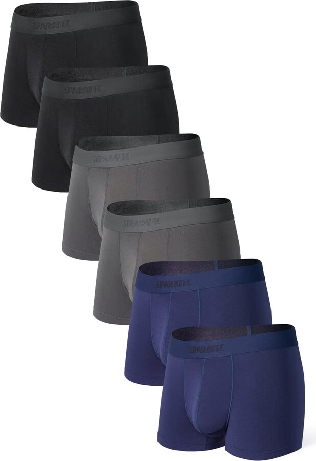 Separatec Men's Boxer Shorts 2.0 Breathable Trunks Bamboo Rayon Boxer ...