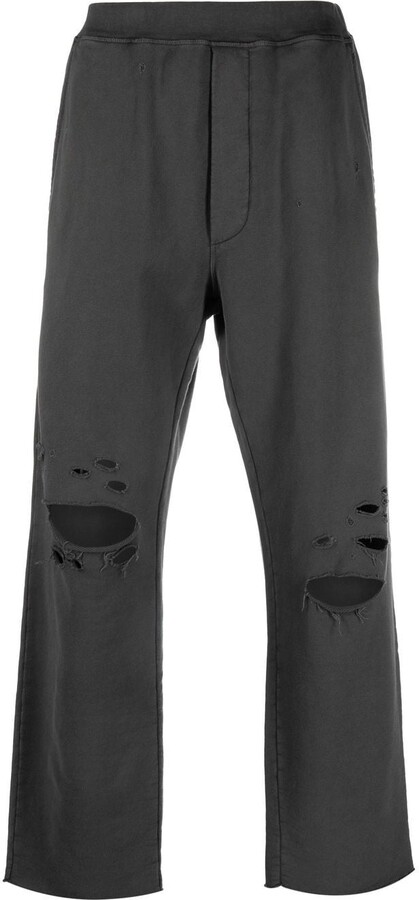 DSQUARED2 Logo-Print Ripped Track Pants - ShopStyle Joggers & Sweatpants