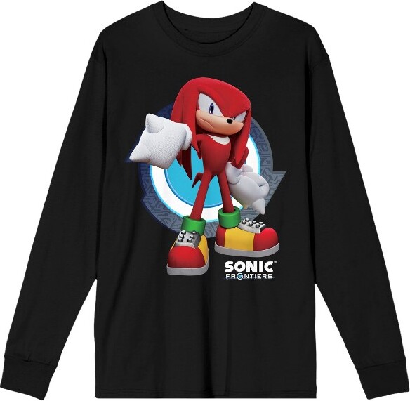 Sonic the Hedgehog Sonic Frontiers Knuckles The Echidna Crew Neck Long ...