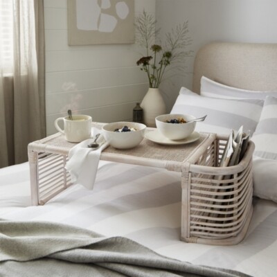 The White Company Whitewashed Rattan Breakfast Tray - ShopStyle Kitchen ...
