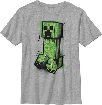 Microsoft Boy's Minecraft Graffiti Creeper Child T-Shirt - ShopStyle
