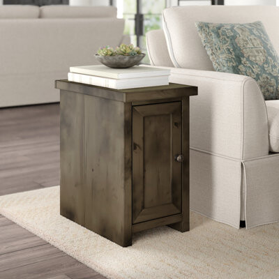 Greyleigh Columbia 15" No Assembly Required Side Table with Storage ...