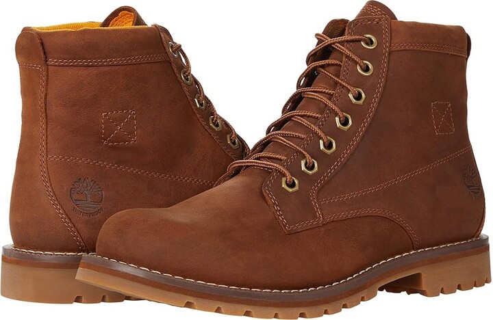Timberland Redwood Falls Plain Toe Waterproof Boot (Rust Full Grain ...