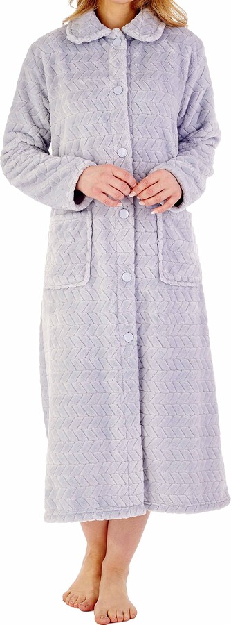 Slenderella Womens Ladies 46" / 116cm Soft Grey Fleece Large 16 18 ...