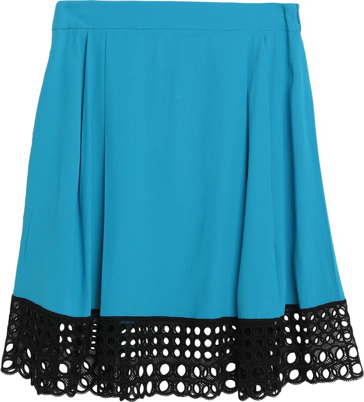 Trussardi Mini Skirt Azure - ShopStyle
