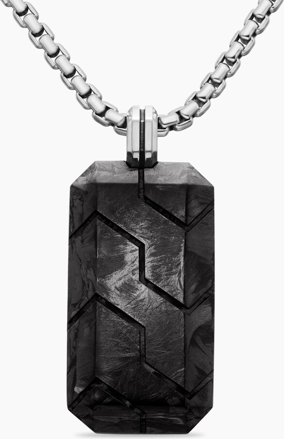 David Yurman Forged Carbon Tag in Sterling Silver | Men's - ShopStyle ...