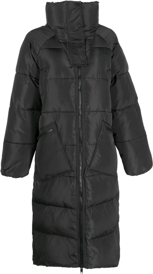 Ganni Black Extremely Oversized Tech Puffer Coat - ShopStyle
