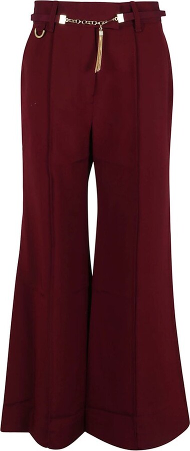 Zimmermann Concert Belted Wide-Leg Flared Pants - ShopStyle