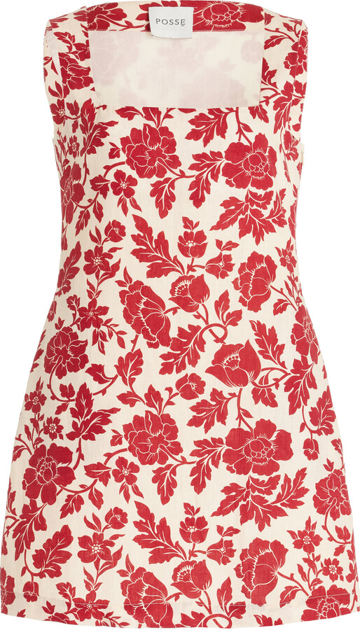 Posse Alice Linen Mini Dress - ShopStyle