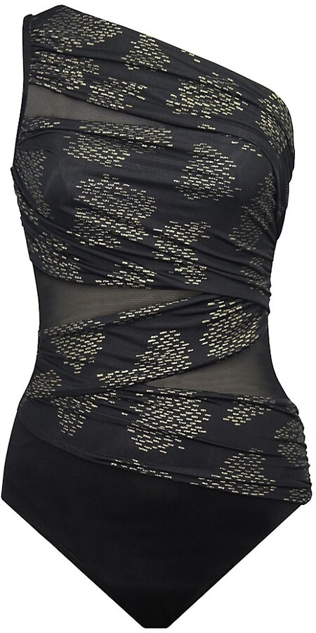 Miraclesuit Sari Not Sari Jena One-Shoulder One-Piece Swimsuit - ShopStyle