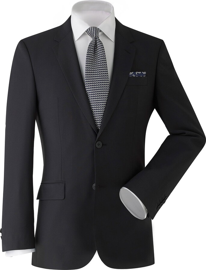 THE SAVILE ROW COMPANY LONDON Men's Tailored Fit Luxury Wool-Blend ...