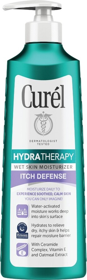 Curel Hydra Therapy Itch Defense In Shower Wet Skin Lotion, Advanced ...